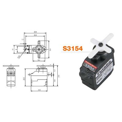 Servo Micro numérique S3154 FUTABA - Esprit Modèle RC